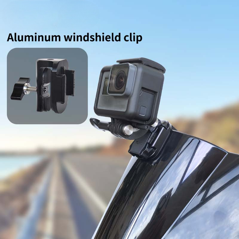 Motorcycle Windshield Mounting Clamp Aluminum Mount For GoPro hero 13 ...