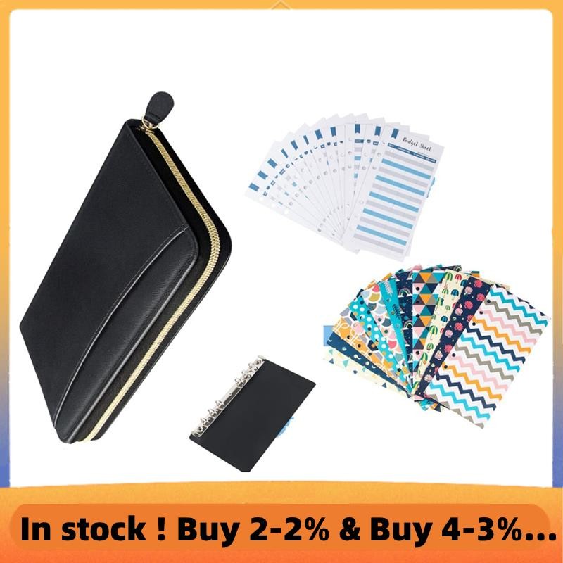 Cash Envelope System Wallet,With 12 Cash Budget Envelopes and 12 Budget ...