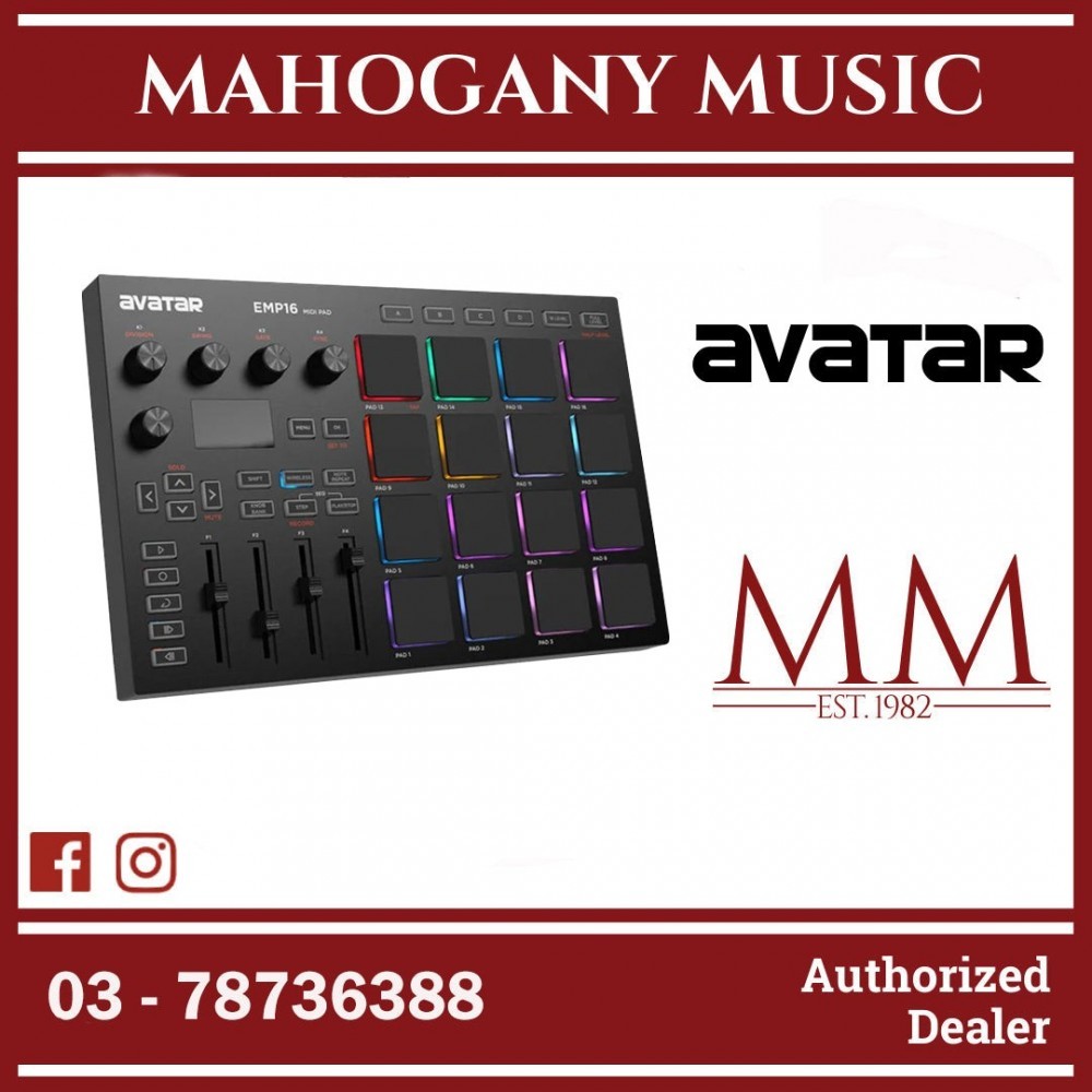 Avatar Emp 16 16 Step Sequencer Midi Pad Controller Dj Music Editing