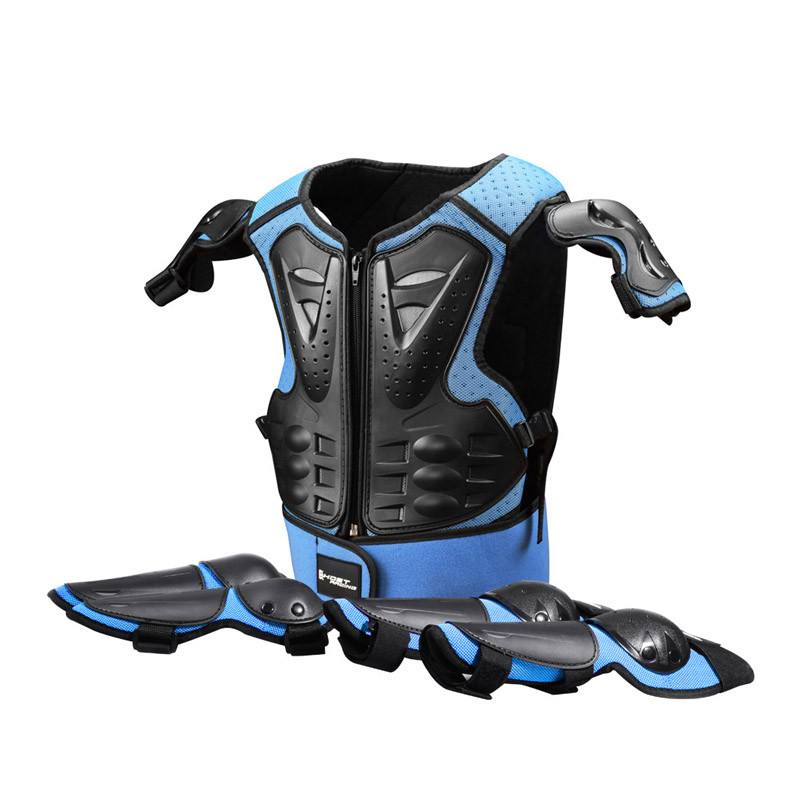 Blue Children Full Body Protector Vest Armor Kids Riding Jacket Anti ...