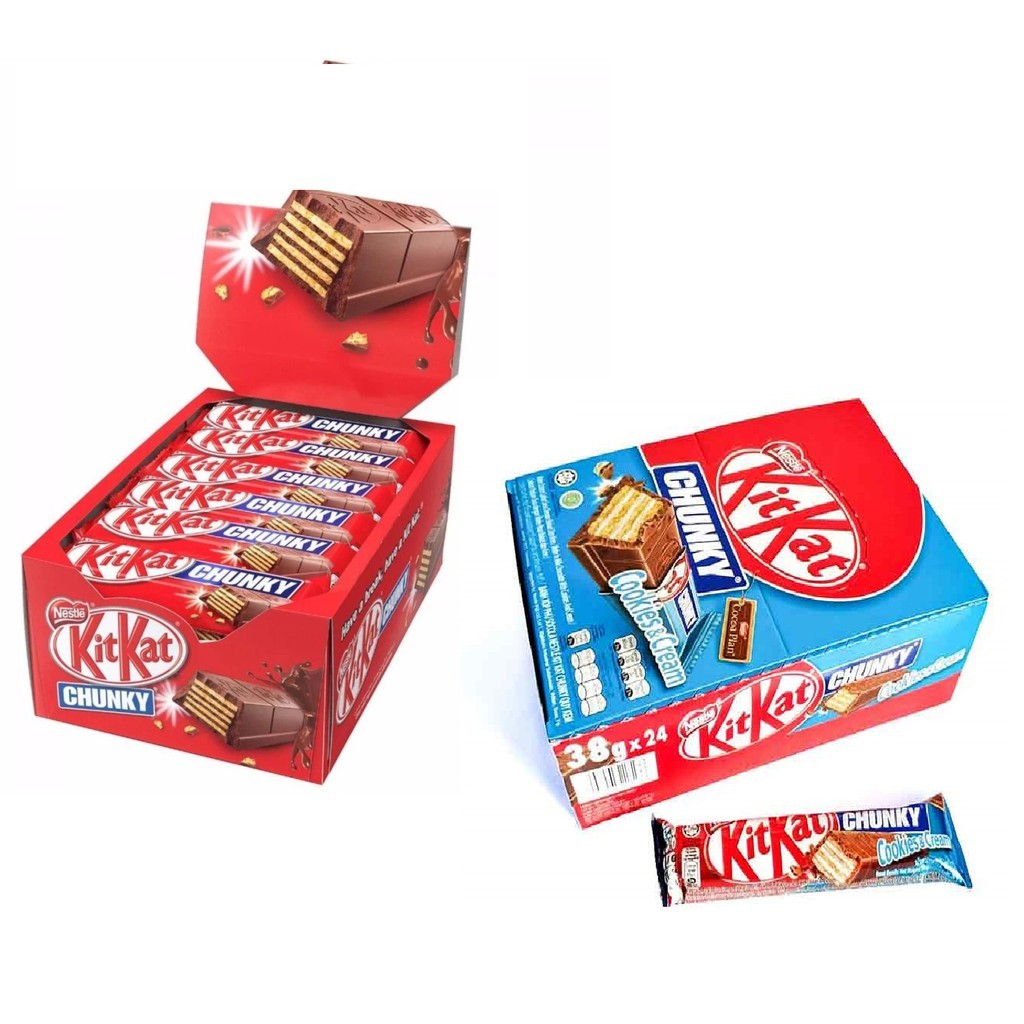 NESTLE KIT KAT CHUNKY 38G (24PCS) KITKAT OUTER BOX HALAL | Shopee Malaysia