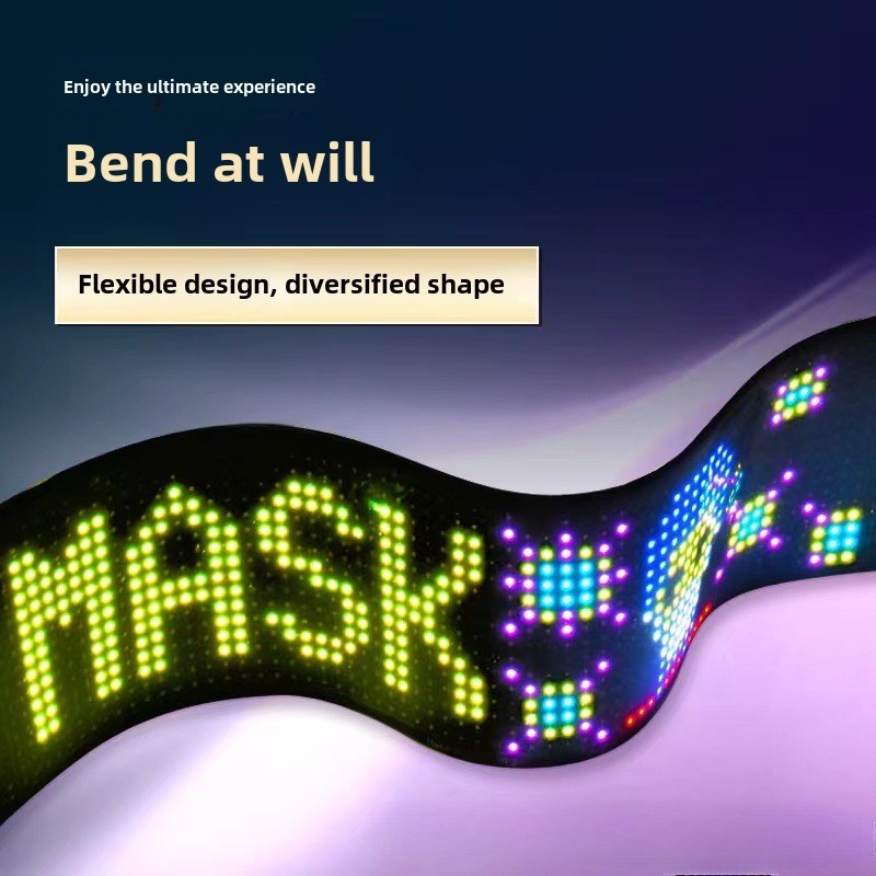 LED Matrix Panel with Remote Control, Flexible Advertising Digital ...