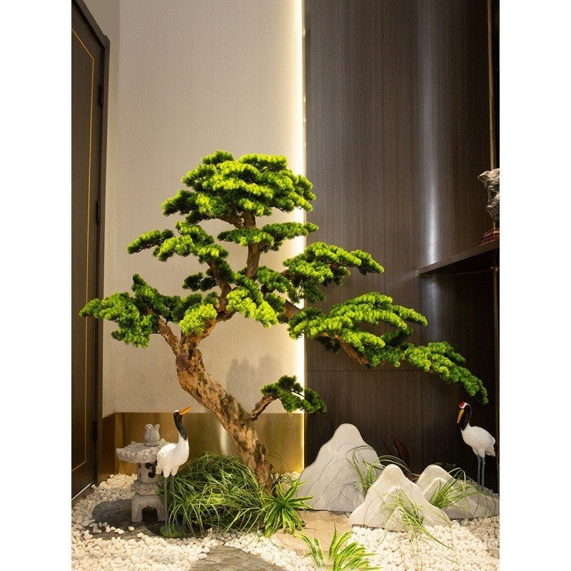 Welcome Pine Simulation Tree Large Indoor Outdoor New Chinese Landscape ...