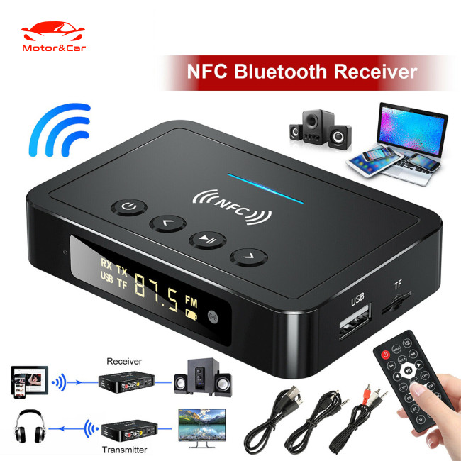 jianting Nfc Wireless Transmitter Receiver Car Bluetooth-compatible 5.0 ...