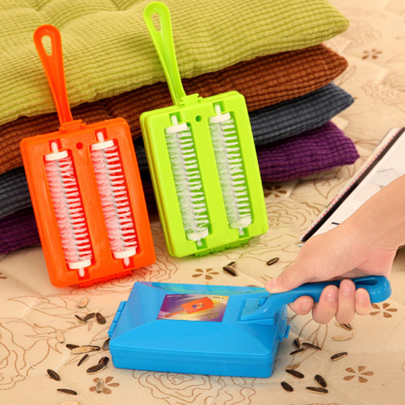 Carpet Table Crumb Sweeper Plastic Handheld Dual Brush Cleaner ...