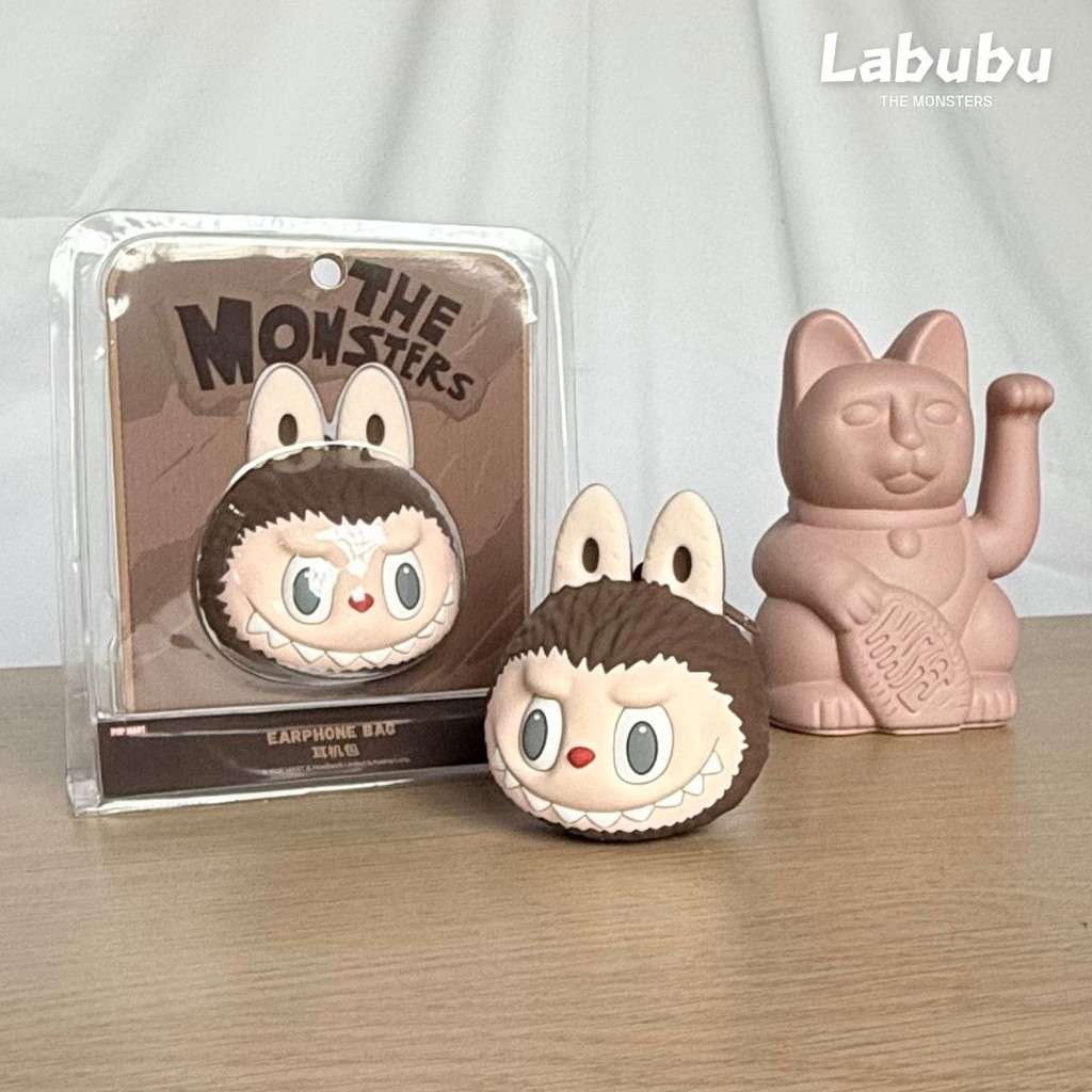 [LABUBU] POP MART THE MONSTERS Monster Silicone Earphone Bag Coin Purse ...