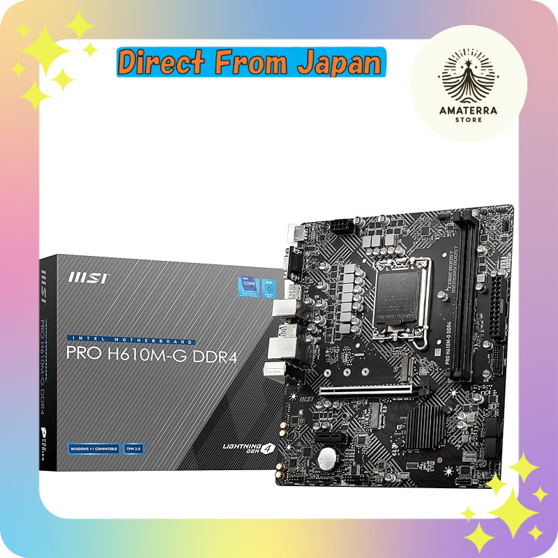 MSI PRO H610M-G DDR4 Motherboard Micro-ATX [Equipped with Intel H610 ...