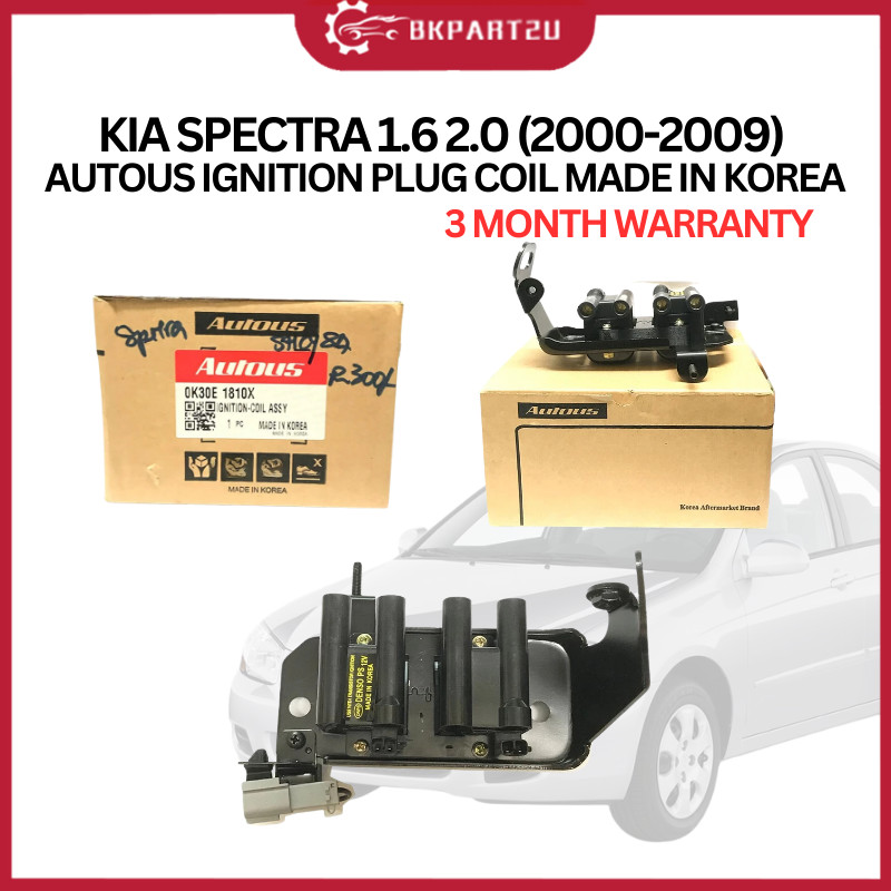 KIA SPECTRA 1.6 2.0 (2000-2009) AUTOUS IGNITION PLUG COIL MADE IN KOREA ...