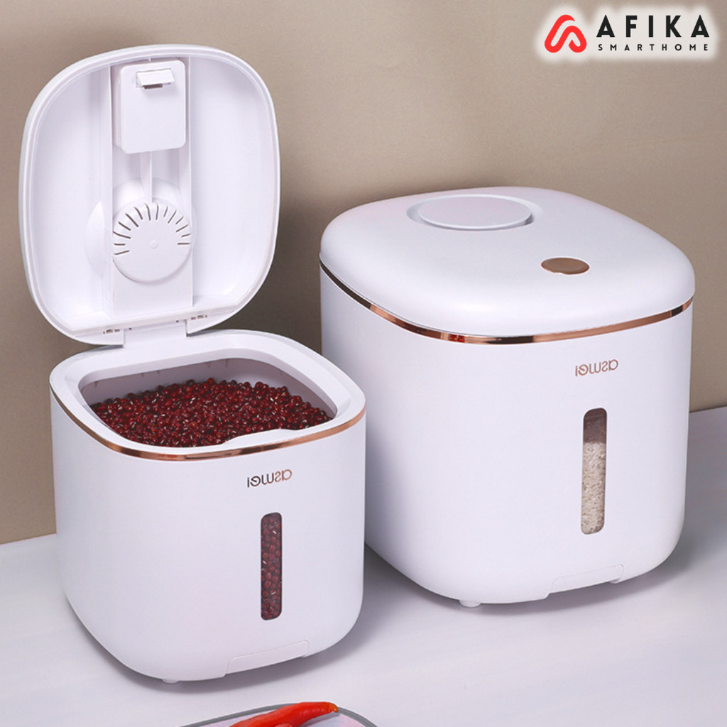 Rice Storage / Rice Dispenser Rice Container Moistureproof 5 kg ...