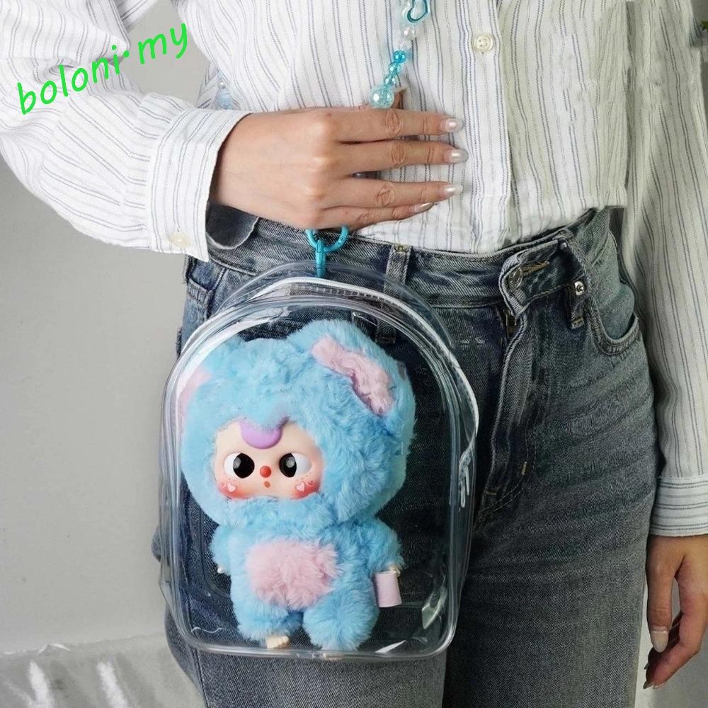[COD] Baby Three Doll Display Bag, Dust-proof Transparent Labubu Doll ...