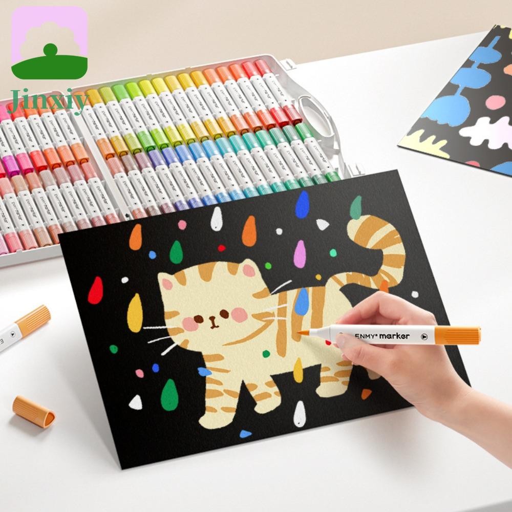 JINXIY Dual Tip Brush Acrylic Paint Marker, Archival Ink Gel Pen 24/36 ...