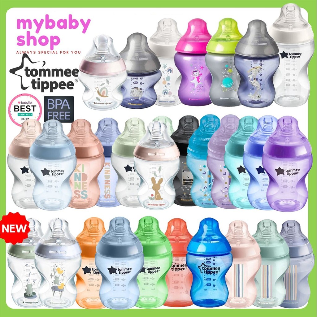 Tommee Tippee Closer to Nature Baby Feeding Bottle 5oz 9oz 11oz 150ml 260ml 340ml Botol Susu ...