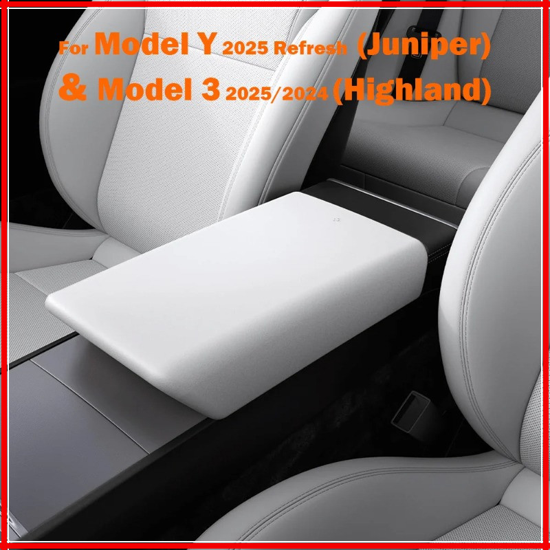 Center Console Non-Slip Armrest Cover Designed for Tesla Model Y 2025 ...