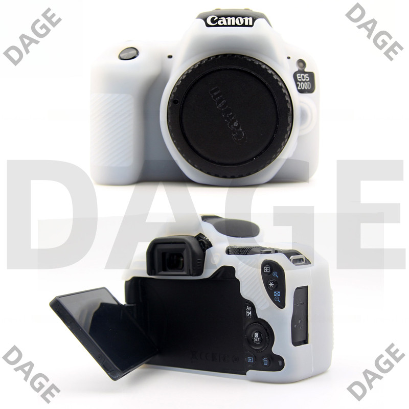COD Silicone Rubber Camera Body Case Cover for Canon EOS 200D DAGE ...
