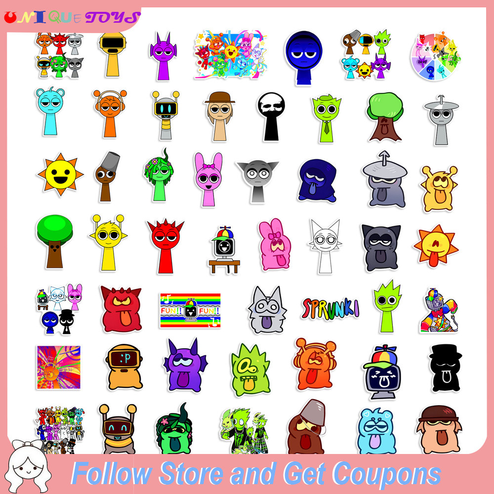UNIQUETOYS Incredibox Sprunki Stickers Sprunki Incredibox Game ...