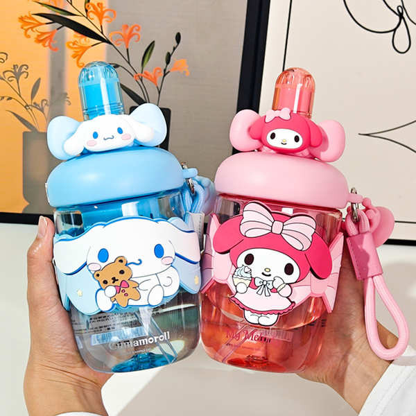 tumbler tahan sejuk budak botol air tahan sejuk kuromi tumbler with straw Aikesi Bobo Kuromi ...