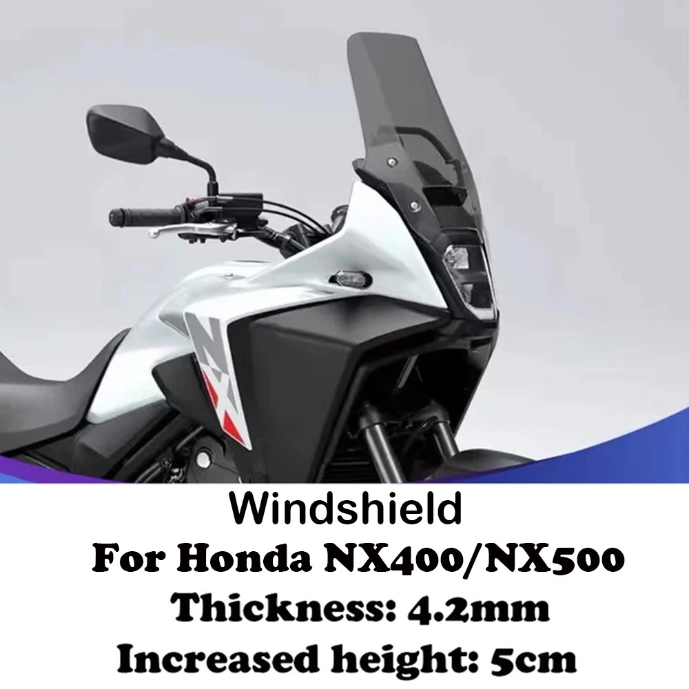 Motorcycle Windshield Acrylic Windshield For Honda NX 400 NX 500 New ...