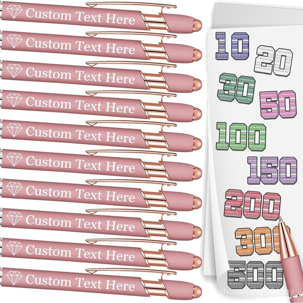 Up to 500 Pcs Personalized Pens Bulk with Name Custom Ballpoint Pen ...