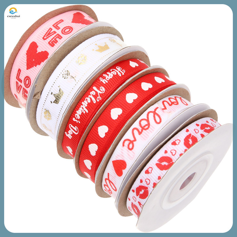 Gift Packing Ribbon 6 Rolls Wrapping Wedding Decorations Making Ribbons ...