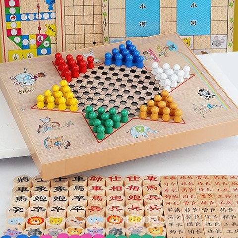 [3,000 People Praise] Checkers Flying Chess Backgammon Snake Chess ...