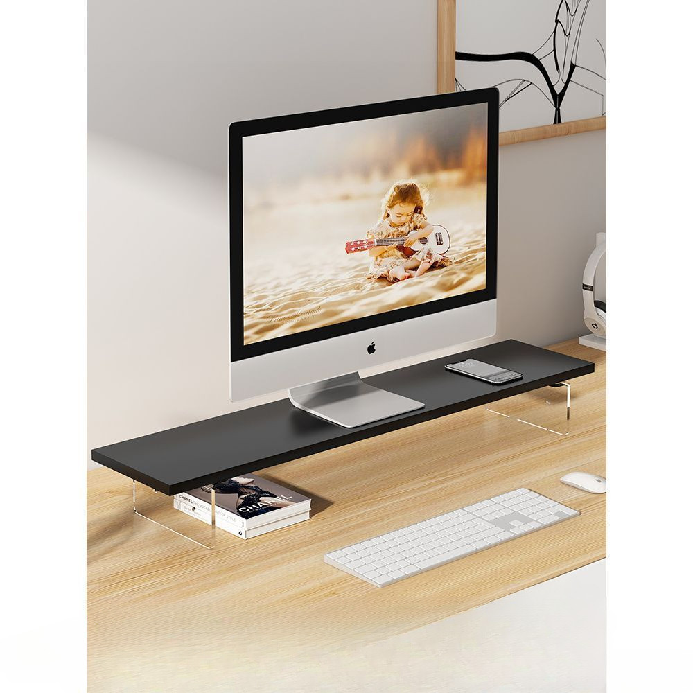Acrylic Desktop Transparent Computer Monitor Elevated Rack Suspended ...