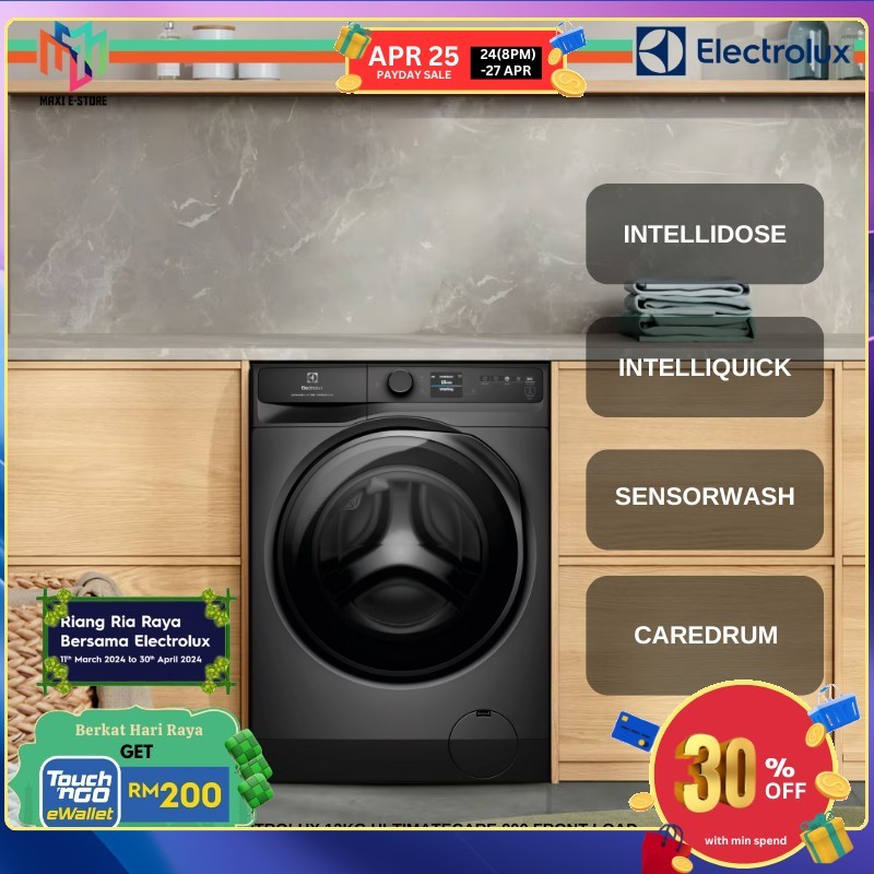 Electrolux EWF1342R9SC UltimateCare 900 Front Load Washing Machine 13KG ...