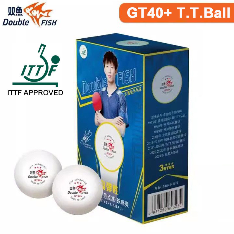 Original Double Fish GT40+ Table Tennis Balls ITTF Approved Ping Pong ...