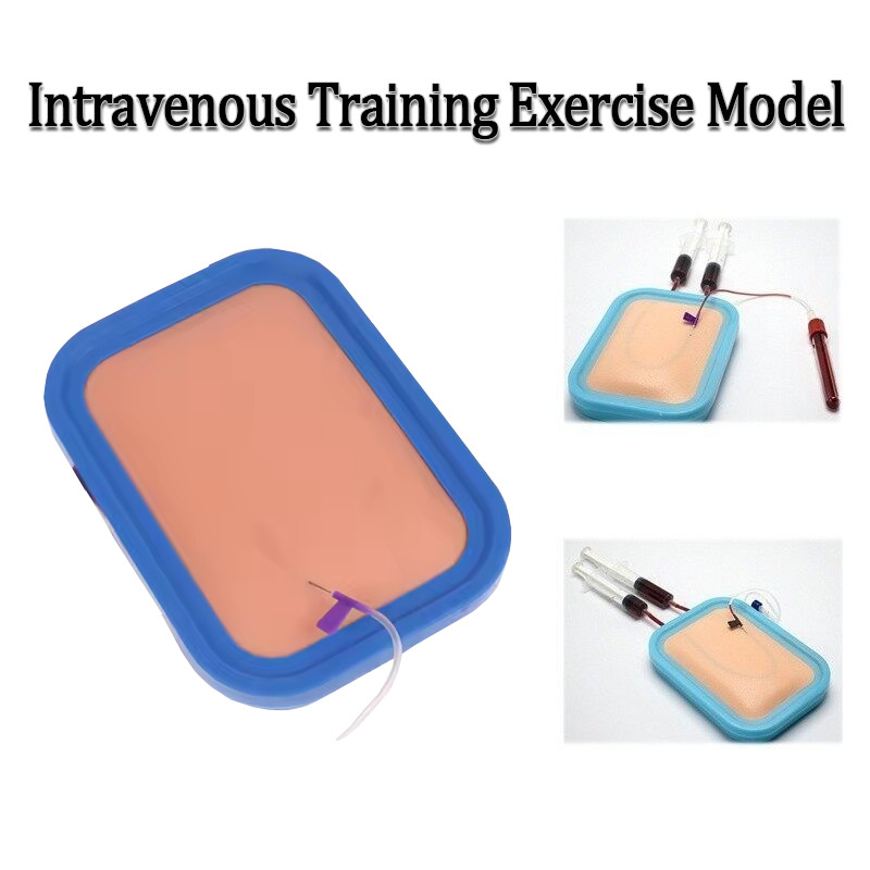 Human Skin Venipuncture IV Injection Training Silicone Pad Model Venous ...