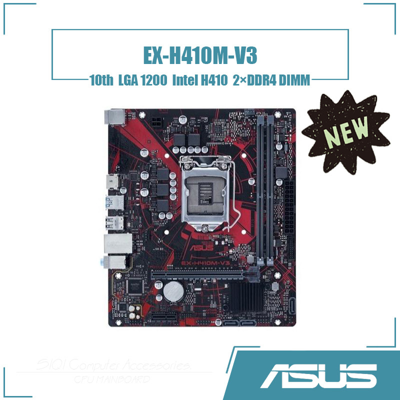 [NEW] ASUS EX-H410M-V3 Motherboard 2×DDR4 DIMM Intel H410 64GB LGA1200 ...