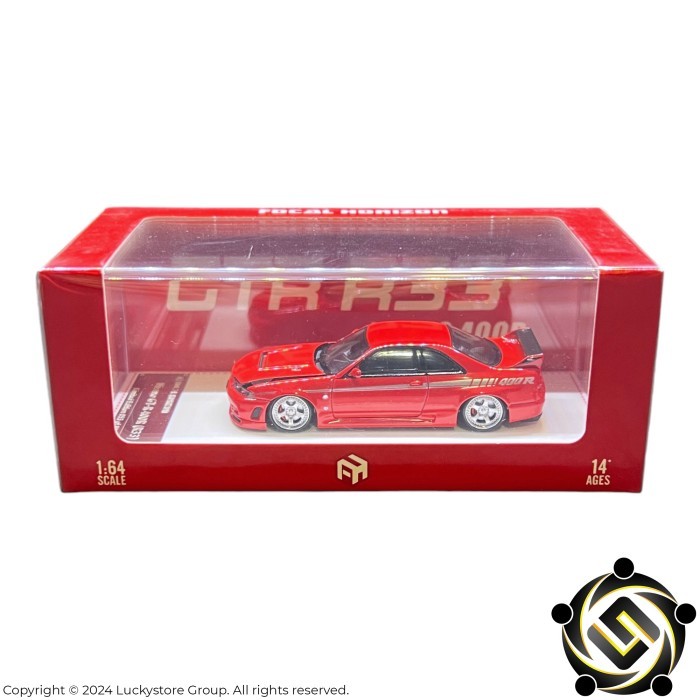 Focal Horizon 1:64 Nissan Skyline GT-R R33 Nismo 400R Open Hood Red ...