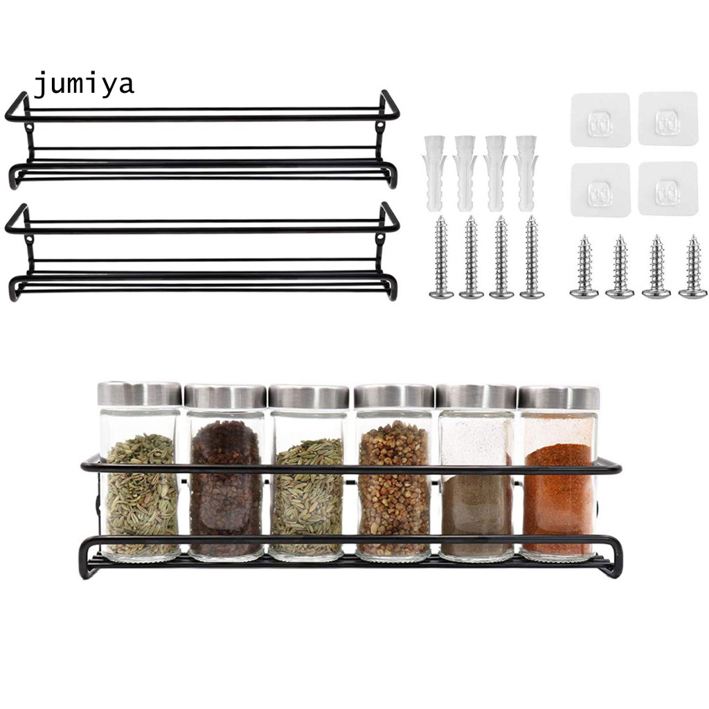 Metal Spice Rack Space-saving Spice Organizer Premium Wall Mounted ...