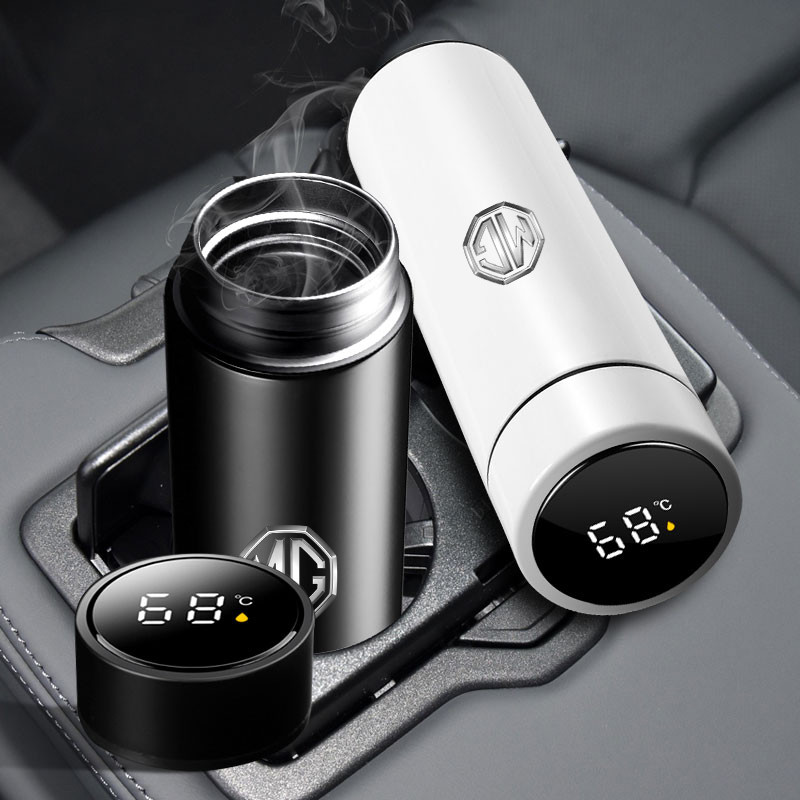 500ml Portable Car Smart Thermos Bottle Temperature Display Cup For MG ...