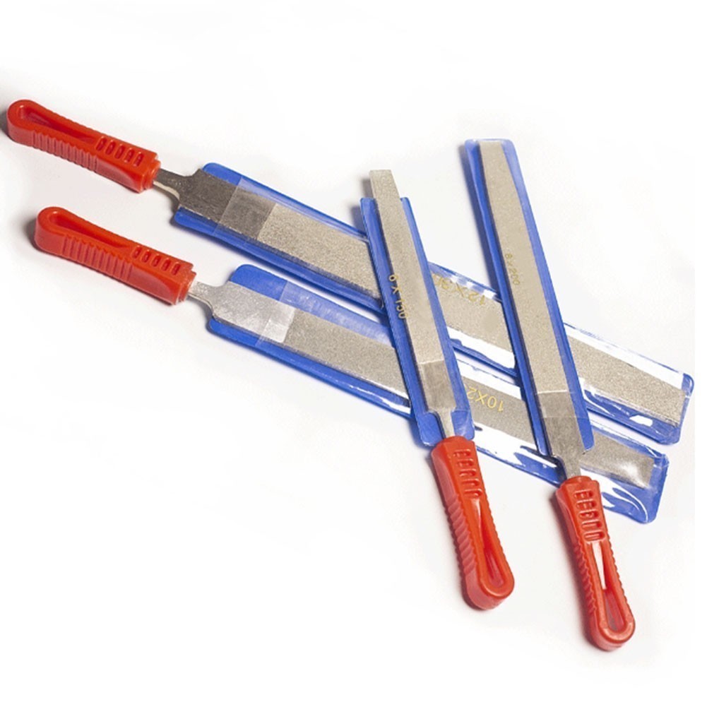 [Super] 6-12inch Diamond Needle Flat File 150 Grit Grinding Hand Files ...