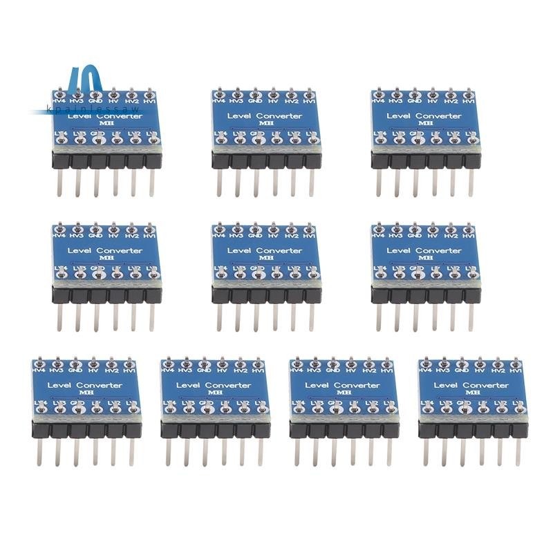 10Pcs 4 Channel IIC I2C Logic Level Converter Bi-Directional Module 3 ...