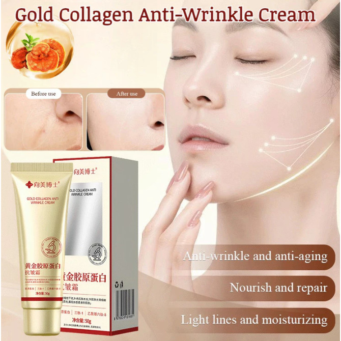 Gold Collagen Anti Aging Face Cream Moisturizing Wrinkle Remover ...