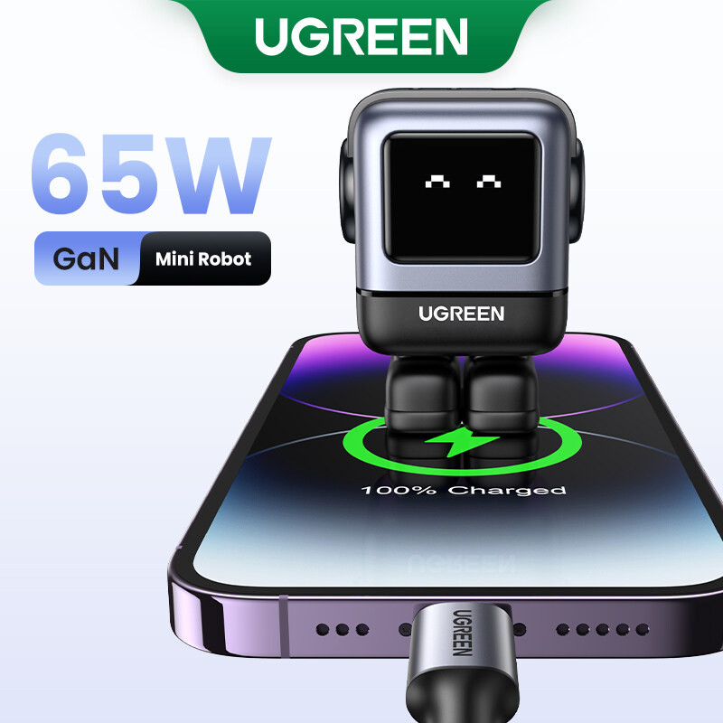 UGREEN RG US PLUG 65W GaN Fast Robot GaN Charger | Shopee Malaysia