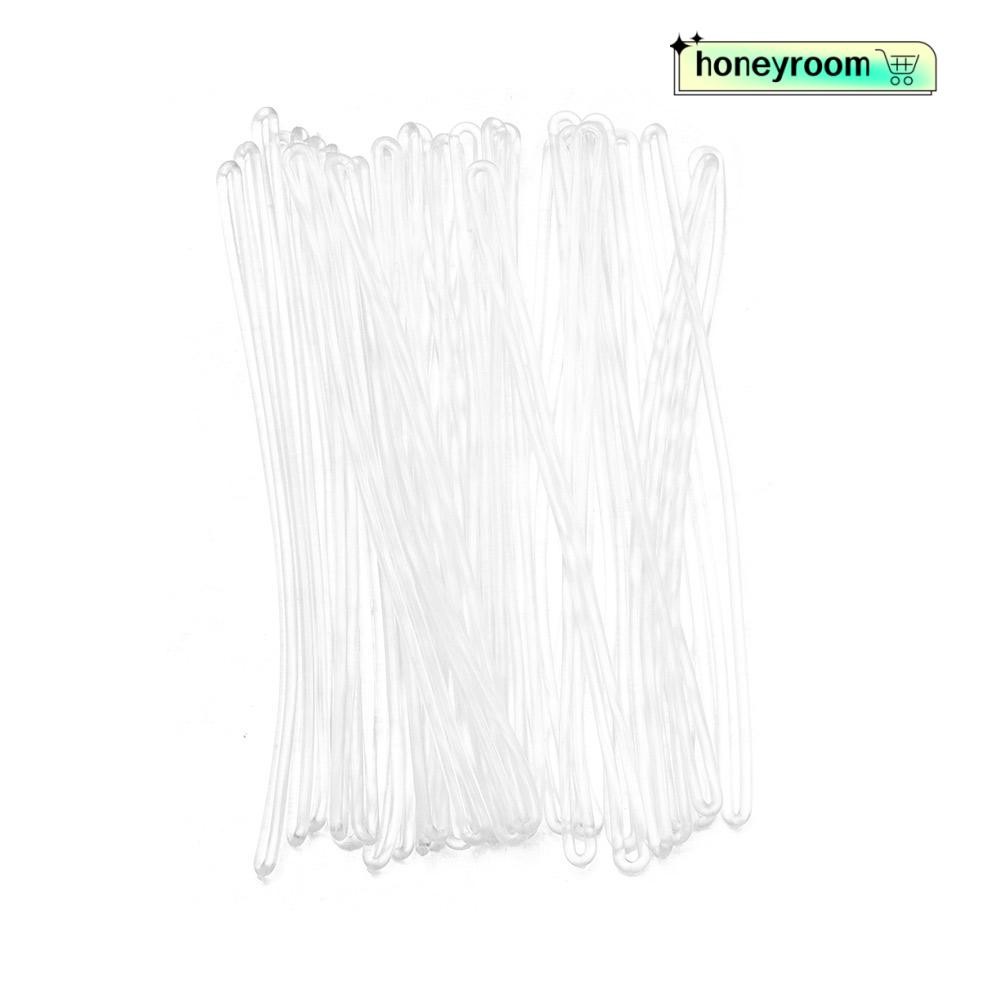HONEYROOM 30 Pcs Transparent Plastic, Transparent 6 Inch Luggage Loops ...