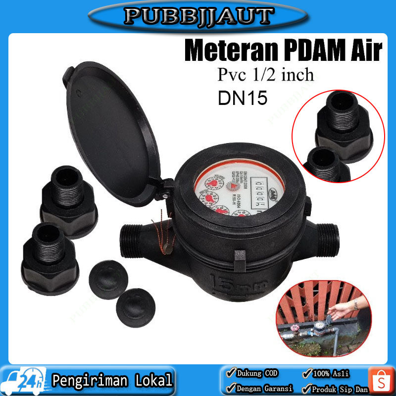 1/2 Inch Plastic PVC Body Water Meter Measuring Water Flow Meter ...