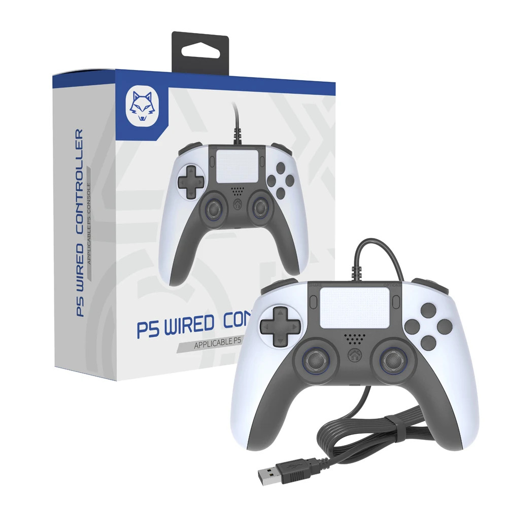 Wired Gamepad For PS5 USB Controller With Dual Vibration 6 Axis Gyro Easy Plug And Play For PS5 ...