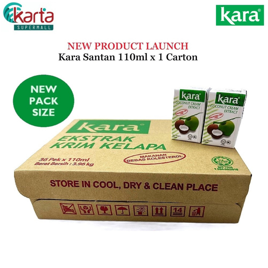 Kara Coconut Cream (Extract) 110ml x 1 carton (36 units) | Shopee Malaysia