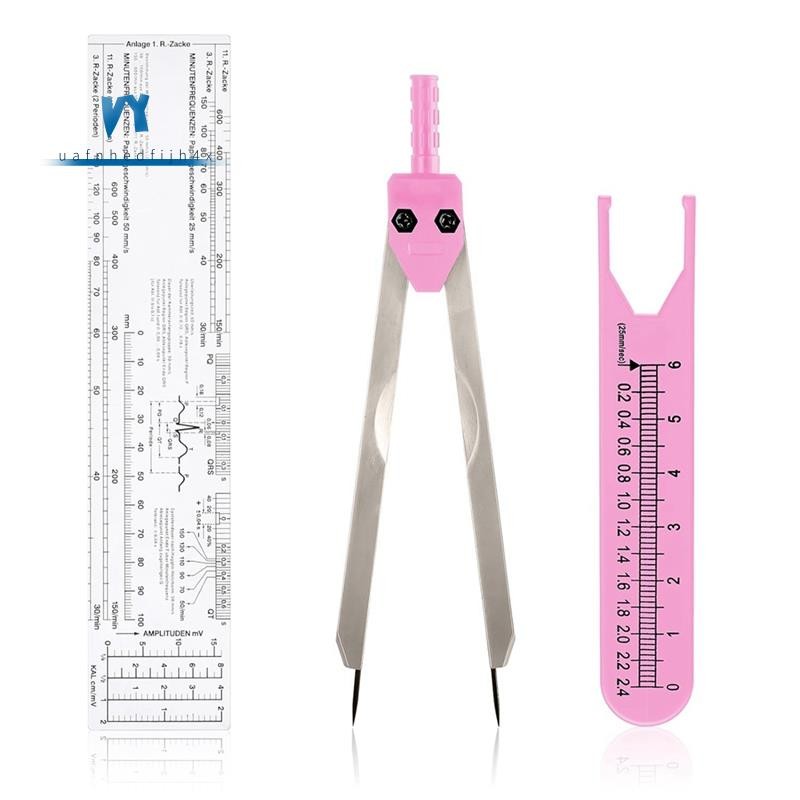 EKG Calipers ECG Calipers Measuring Tool with Ruler EKG Caliper Divider ...