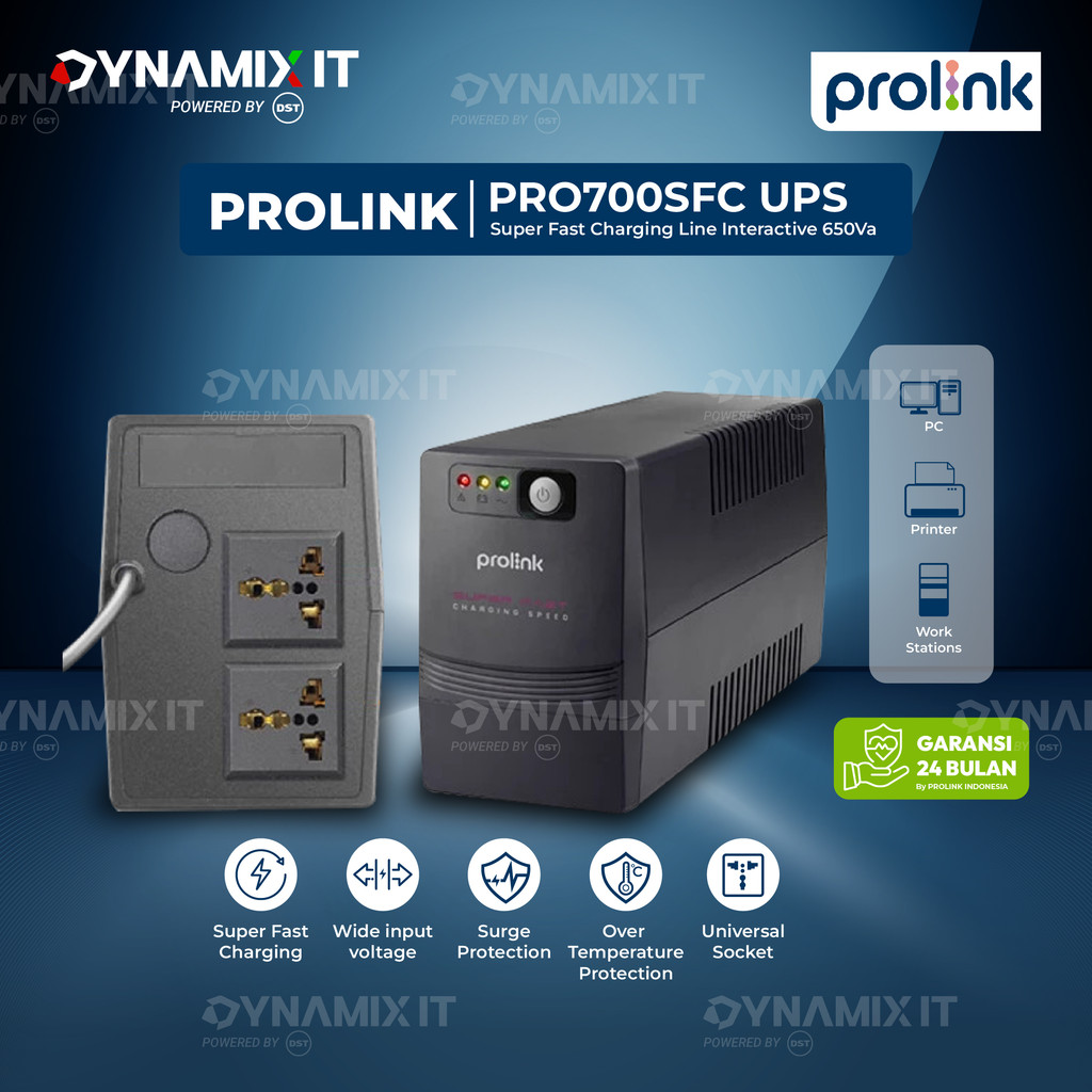 Ups Prolink PRO700SFC 650VA with AVR OFFICIAL GUARANTEE | Shopee Malaysia