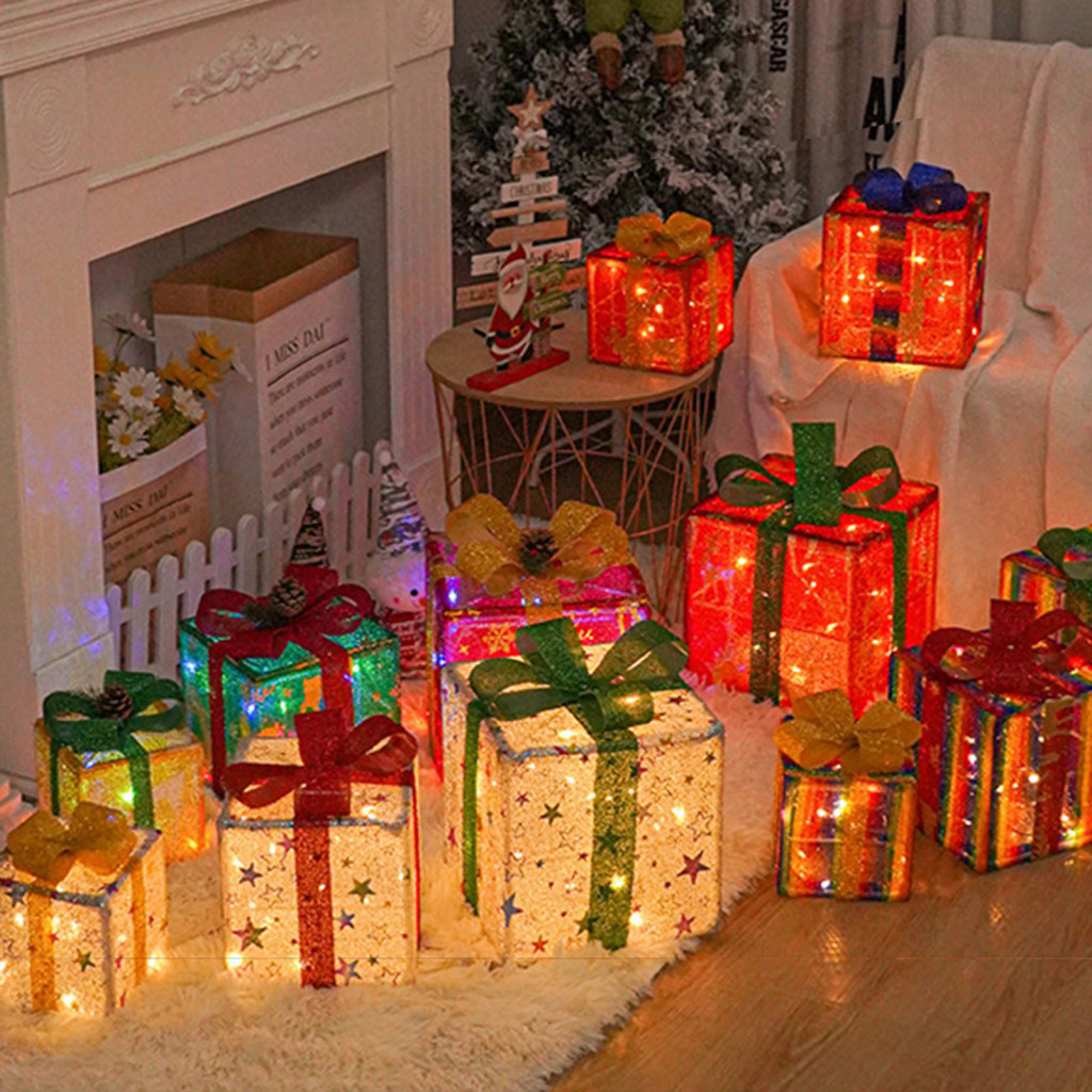Decorative Lights Christmas Fairy Tale Lights 3pcs Lighted Christmas ...