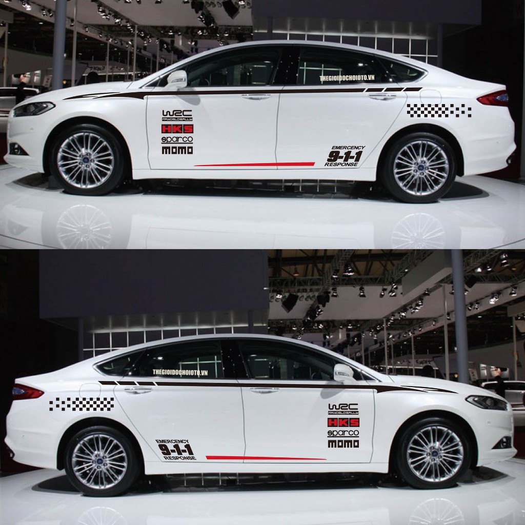 Sport 911 car side sticker set (1 set of stickers on both sides ...