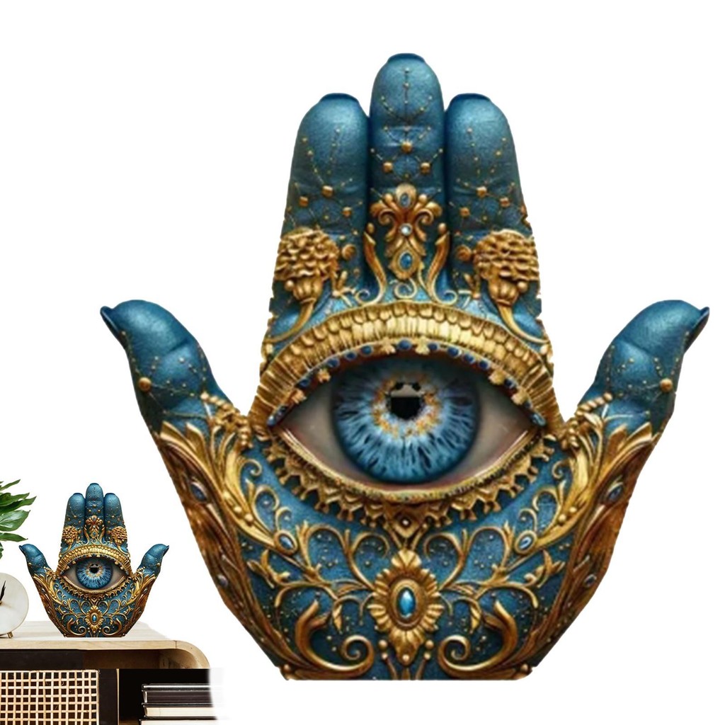Evil Eye Hand Decor Palm Sculpture Evil Eye Hands Decorative Sculpture ...