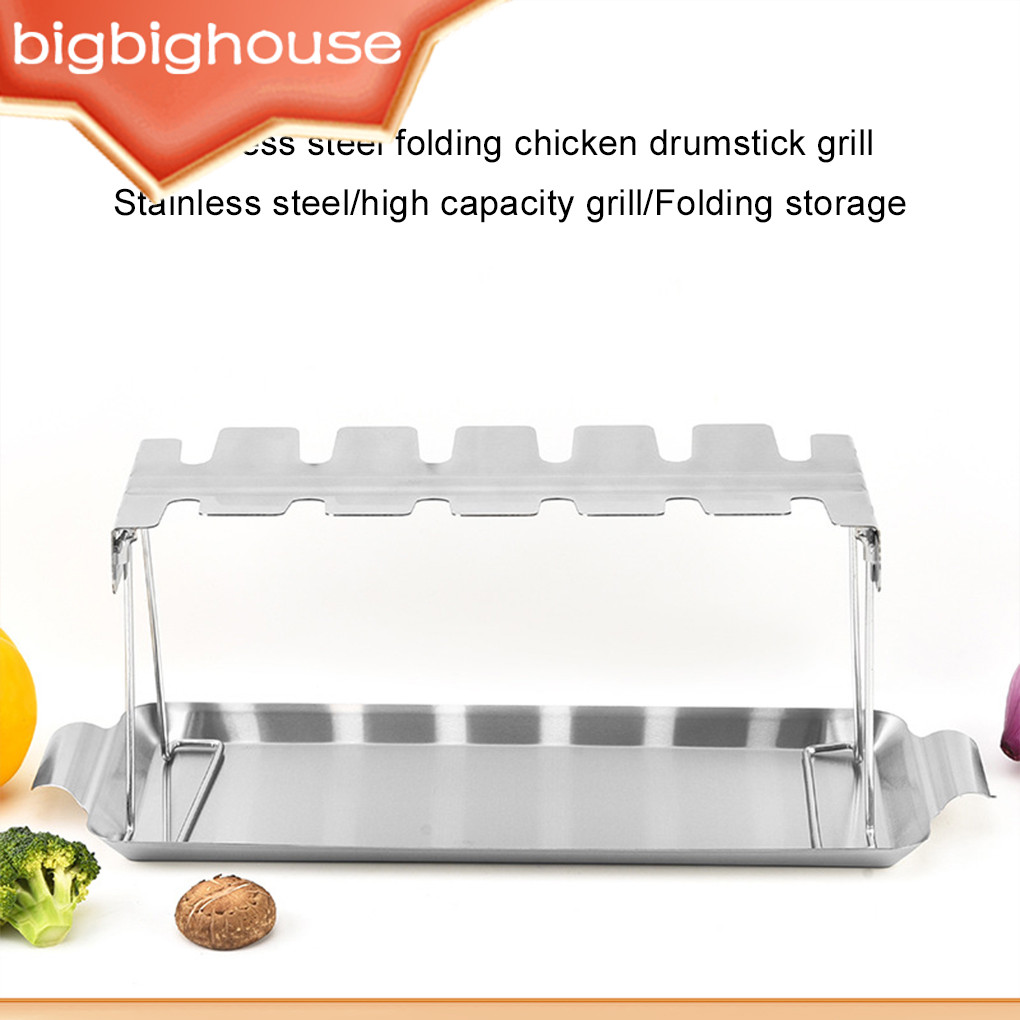 Folding Stainless Steel Chicken Leg Rack Grill Legs No For Welding 12 ...