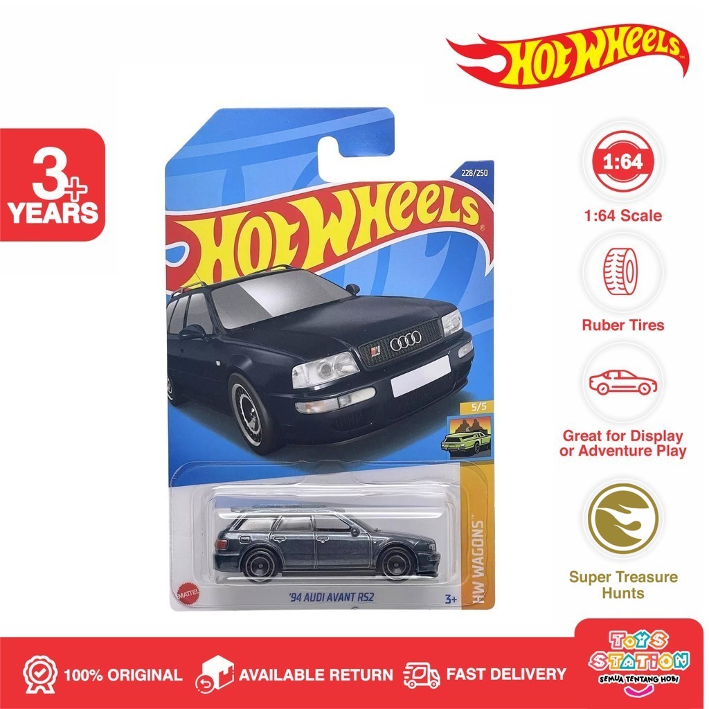 Hot Wheels Treasure Hunt 94 Audi Avant RS2 Black | Shopee Malaysia