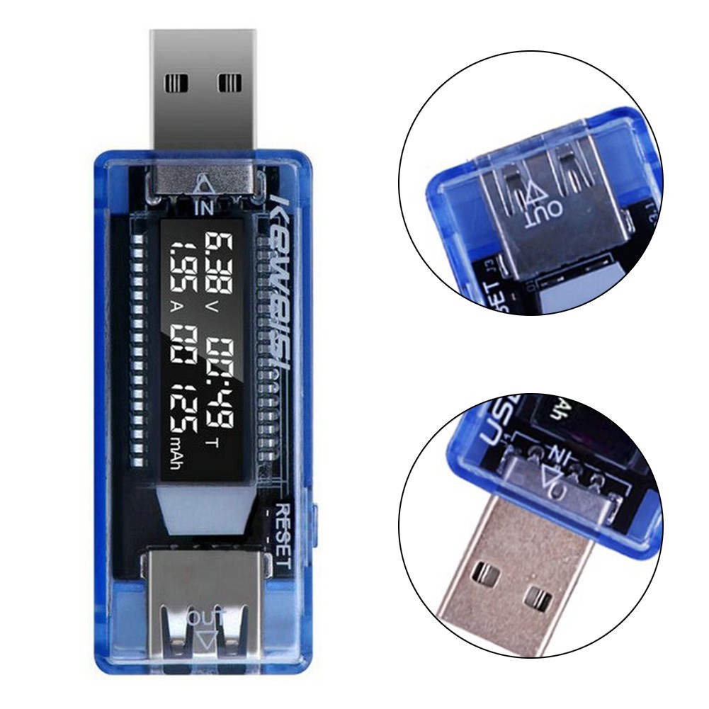 [LLMA]USB current and voltage charger capacity tester USB 3-20V charger ...