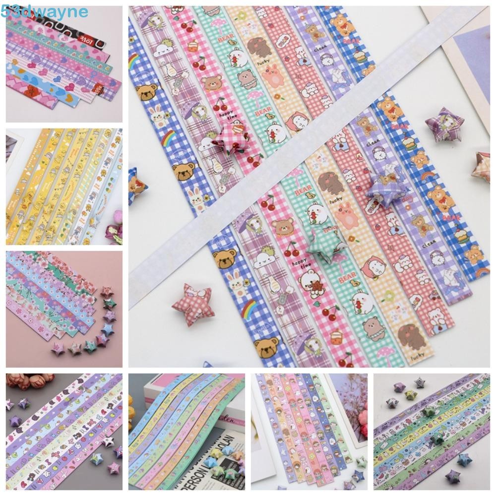 DWAYNE Origami Stars Paper, Star Paper Strips Paper Craft Star Folding ...