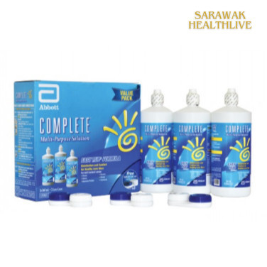 Complete Multi-Purpose Solution 360ml x 3 + 3Lens cases | Shopee Malaysia